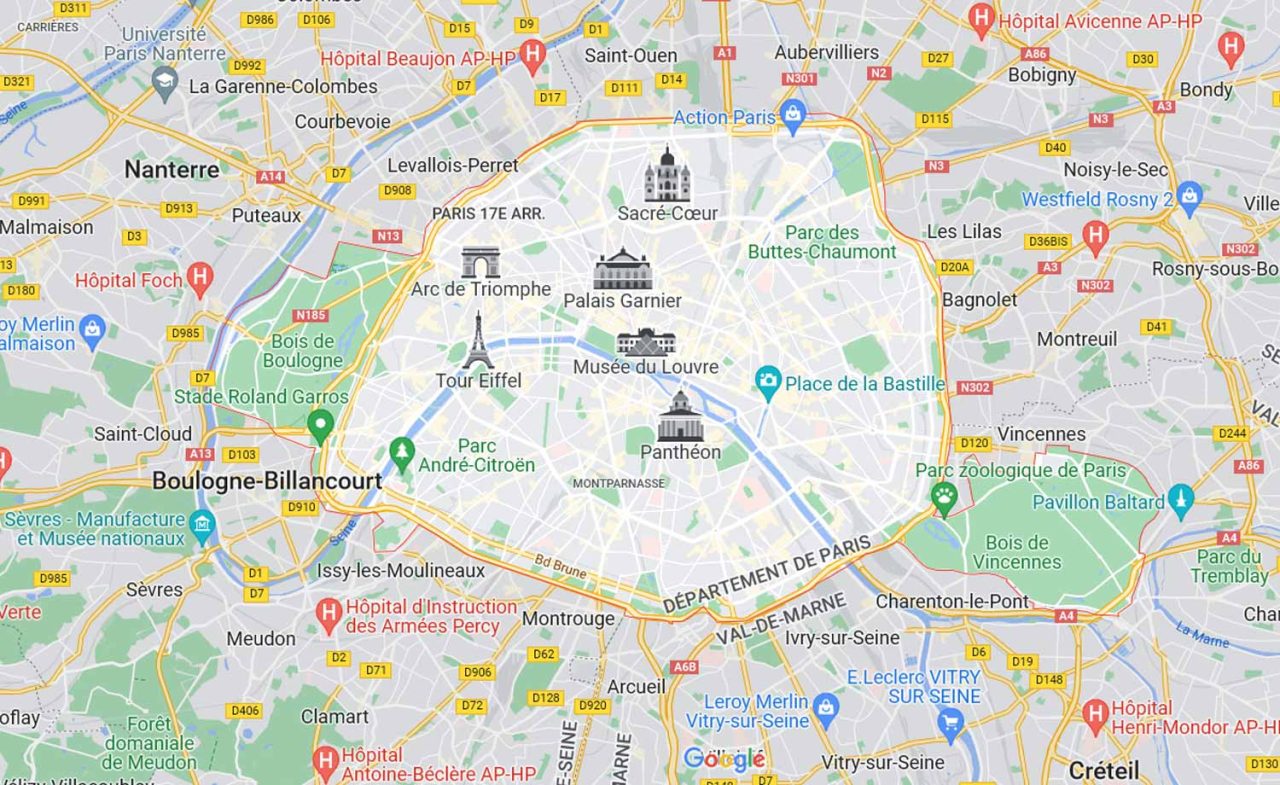PLAN PARIS - Plan metro Paris | plan de Paris