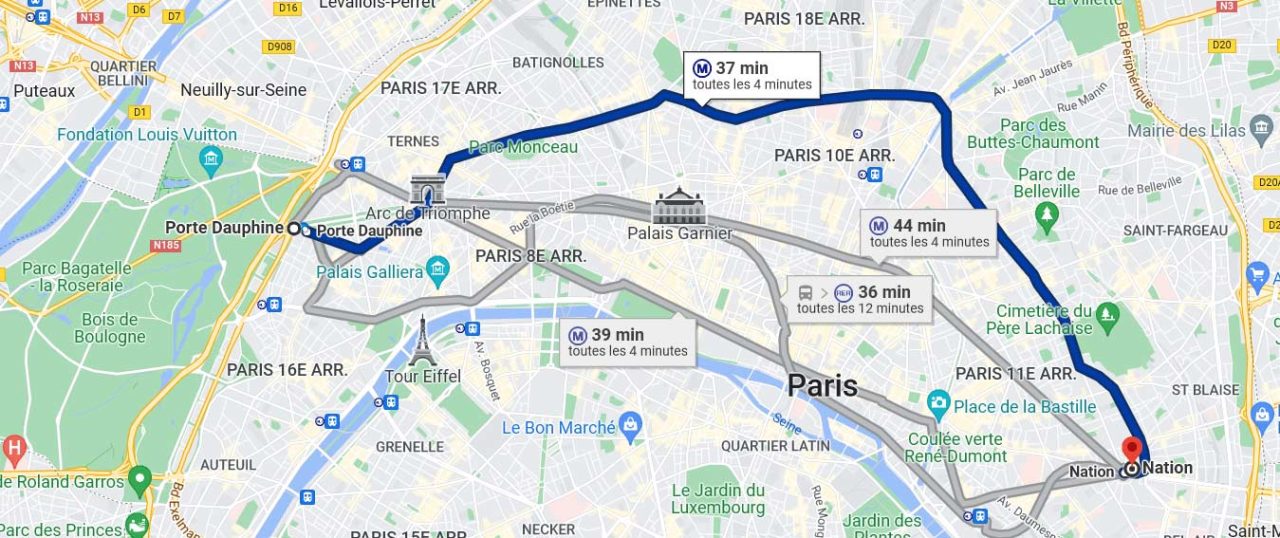 LIGNE 2 - Plan metro Paris | plan de Paris