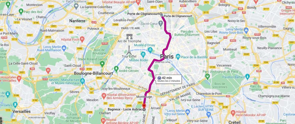 LIGNE 4 - Plan metro Paris | plan de Paris