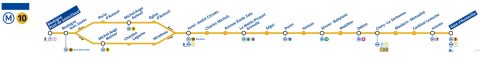 PLAN LIGNE 10 - Plan metro Paris | plan de Paris