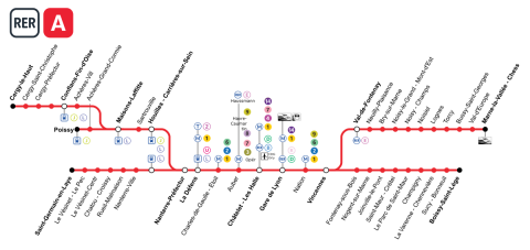 RER A - Ligne A du RER Paris | PLAN METRO PARIS