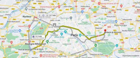 CARTE LIGNE 9 - Plan metro Paris | plan de Paris
