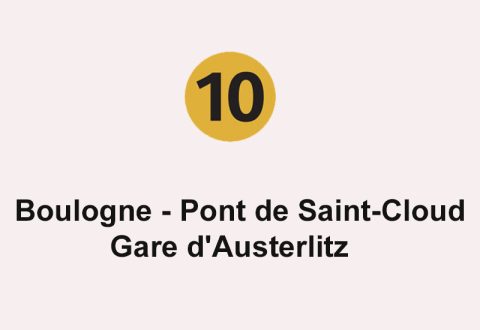 LIGNE 10 - Plan metro Paris | plan de Paris