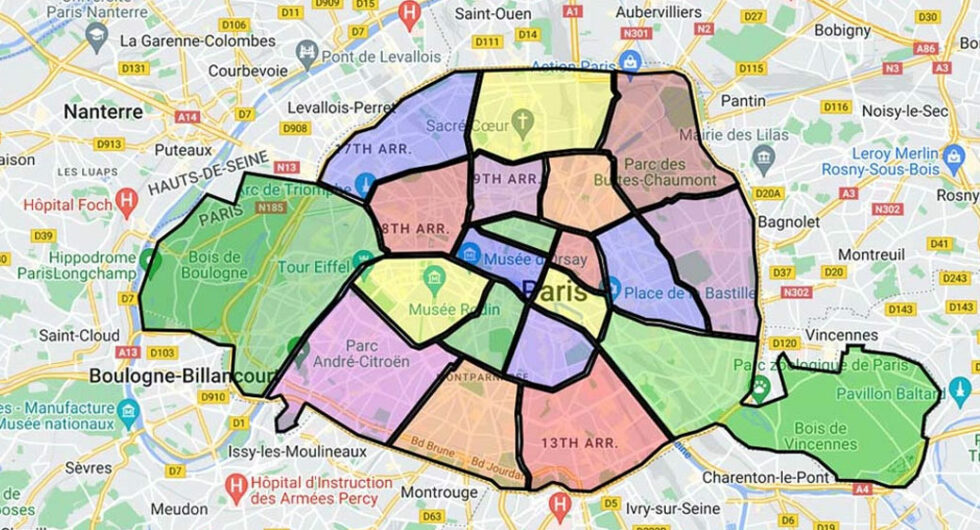 ARRONDISSEMENTS PARIS - SUITE - Plan metro Paris | plan de Paris